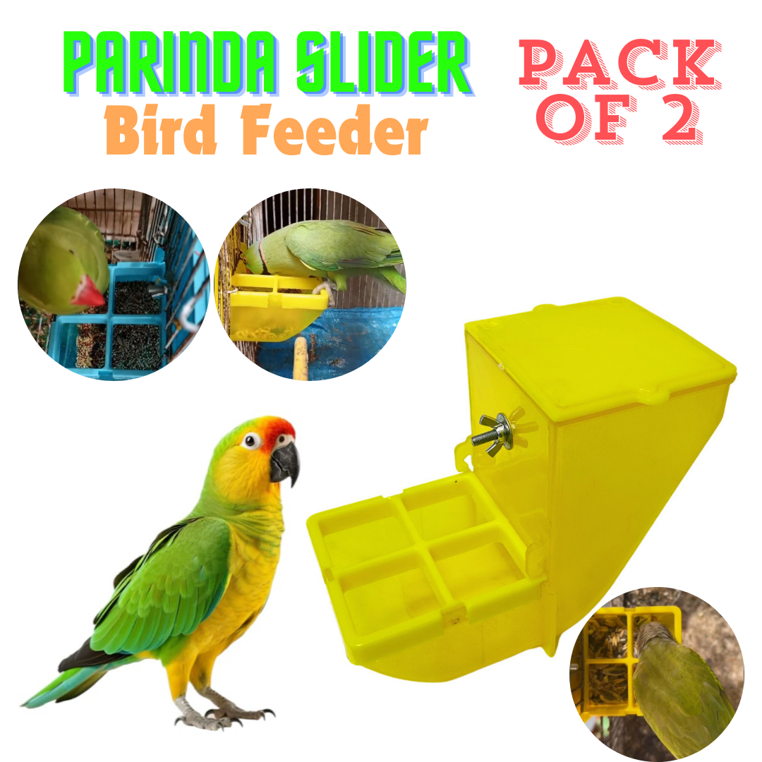 Parinda Bird Non Bite able Slider , Bird Feeder, Feed Pot, Parrots ...
