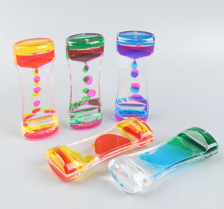 Stress Relief Toy Children Toy Liquid Motion Bubble Drip Oil Timer ...