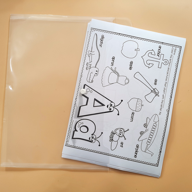 26 ABC A-Z Alphabet Letters teaching Preschool Homework Workbook Baby ...