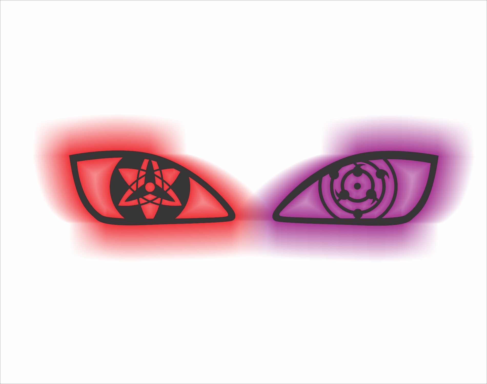 LED WALL LAMP EYES RINNIGAN AND SHARINGAN EYES WALL LED NIGHT LAMP ...