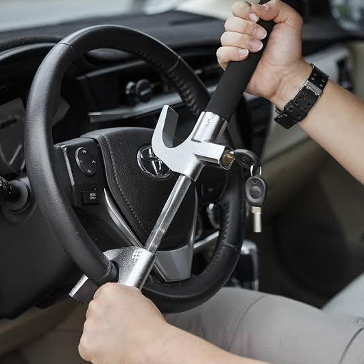 Heavy Duty, Universal Steering Wheel Lock, Anti Theft steering lock ...