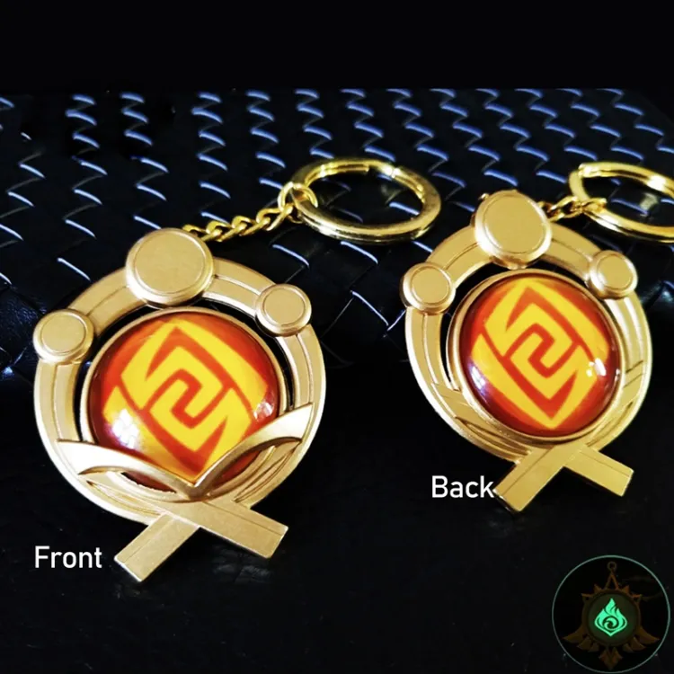 Game Genshin Impact Vision Lnazuma Ganyu Keqing Wendi Xiao Keychain ...