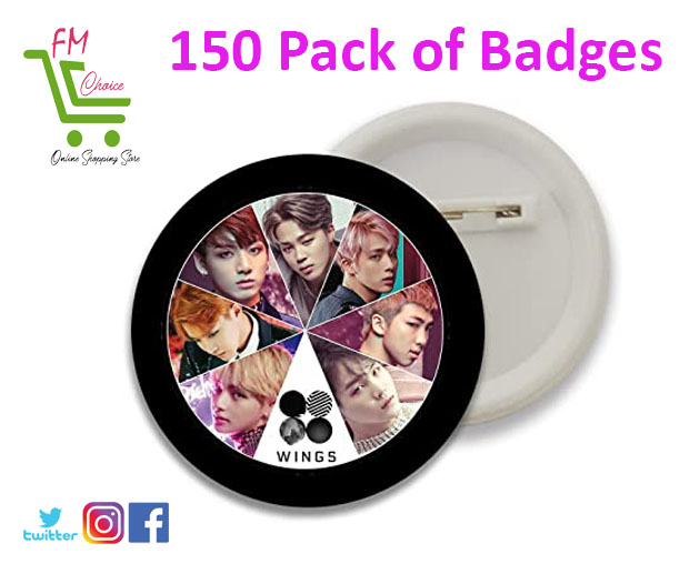 Customized 150 BTS Badges ( 1 Pack) | Daraz.pk
