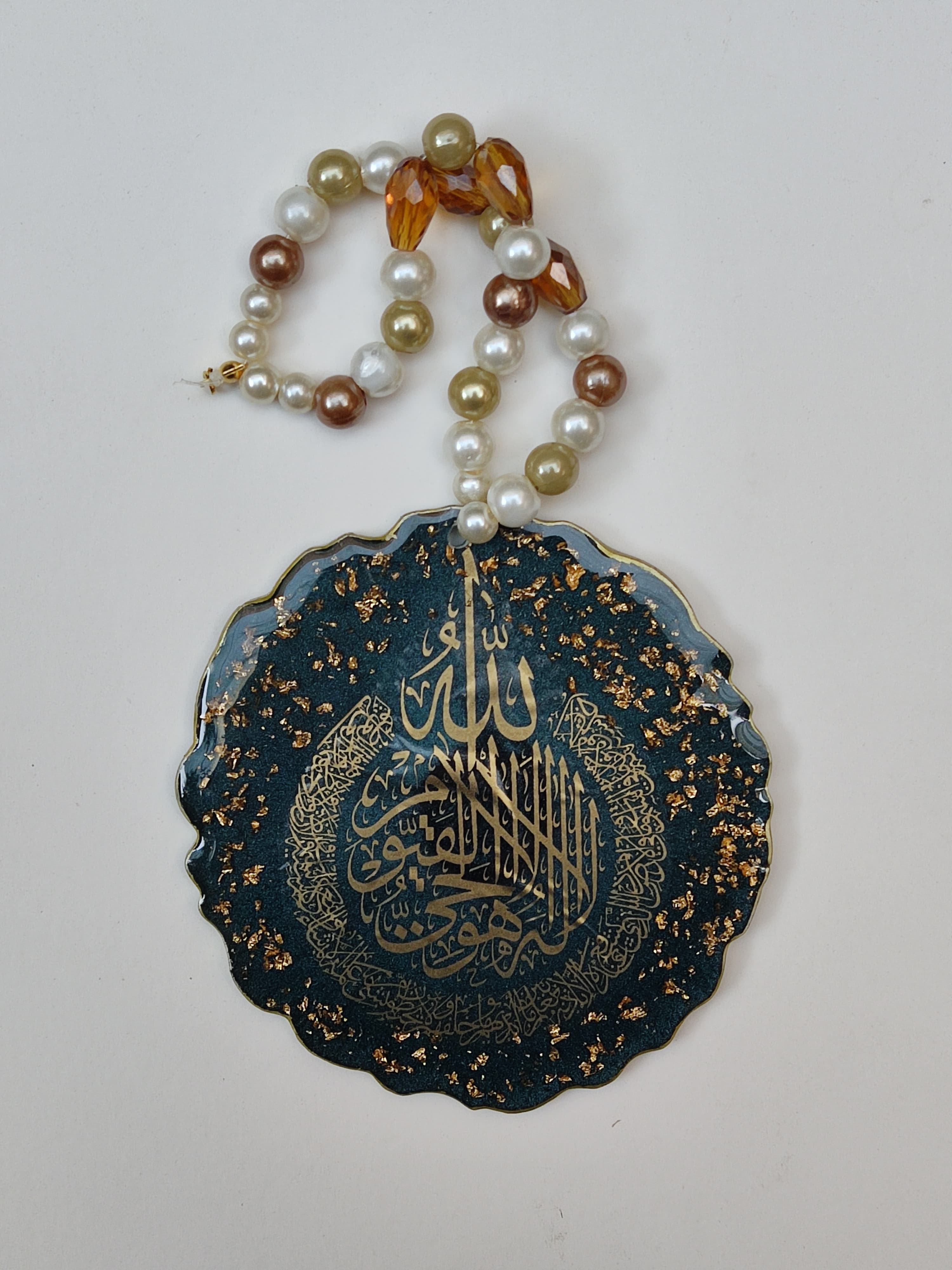 customize single side resin car hanging, travel / safar dua, front ...