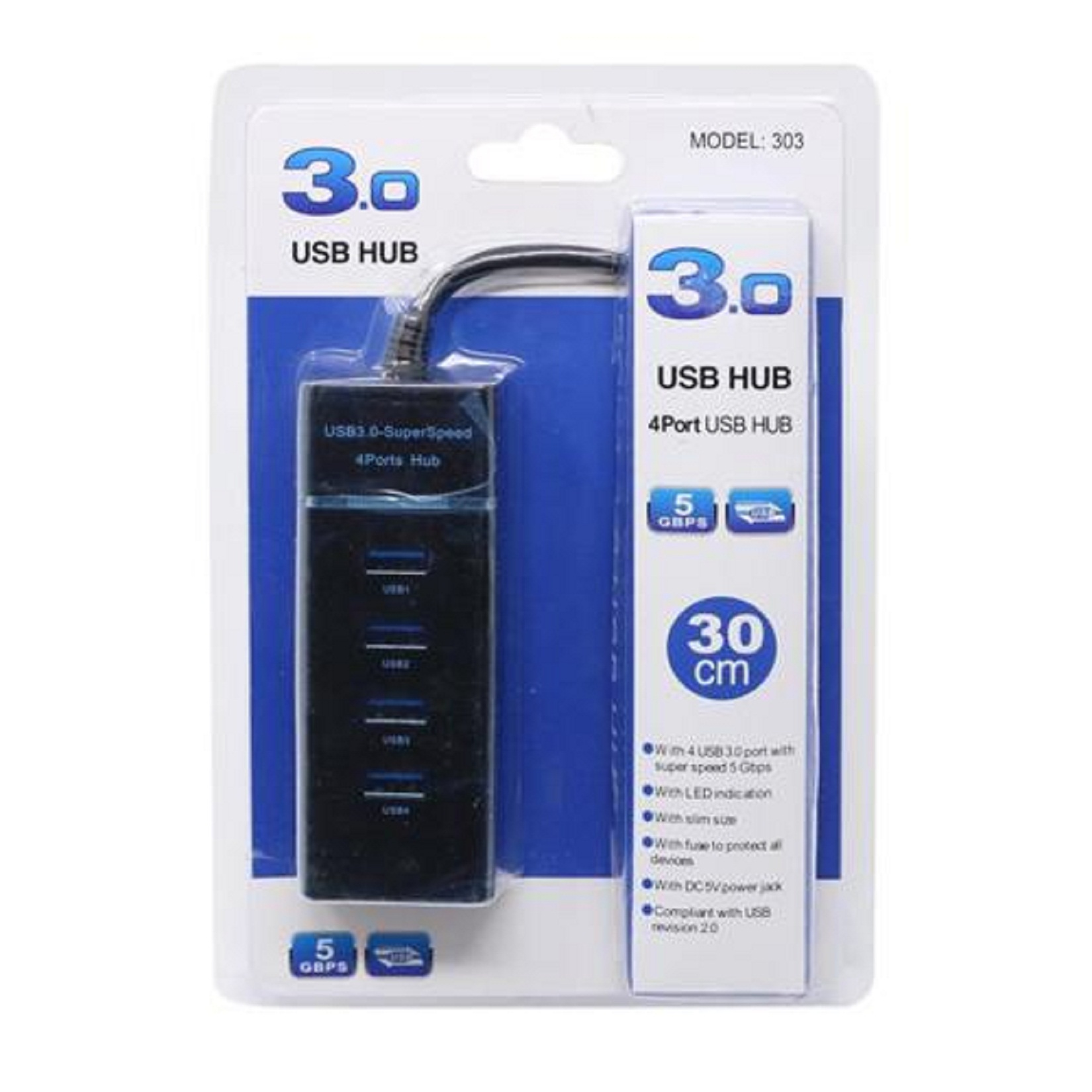 4 Port 3.0 USB HUB Extender High Speed Data Transfer USB Extender For ...