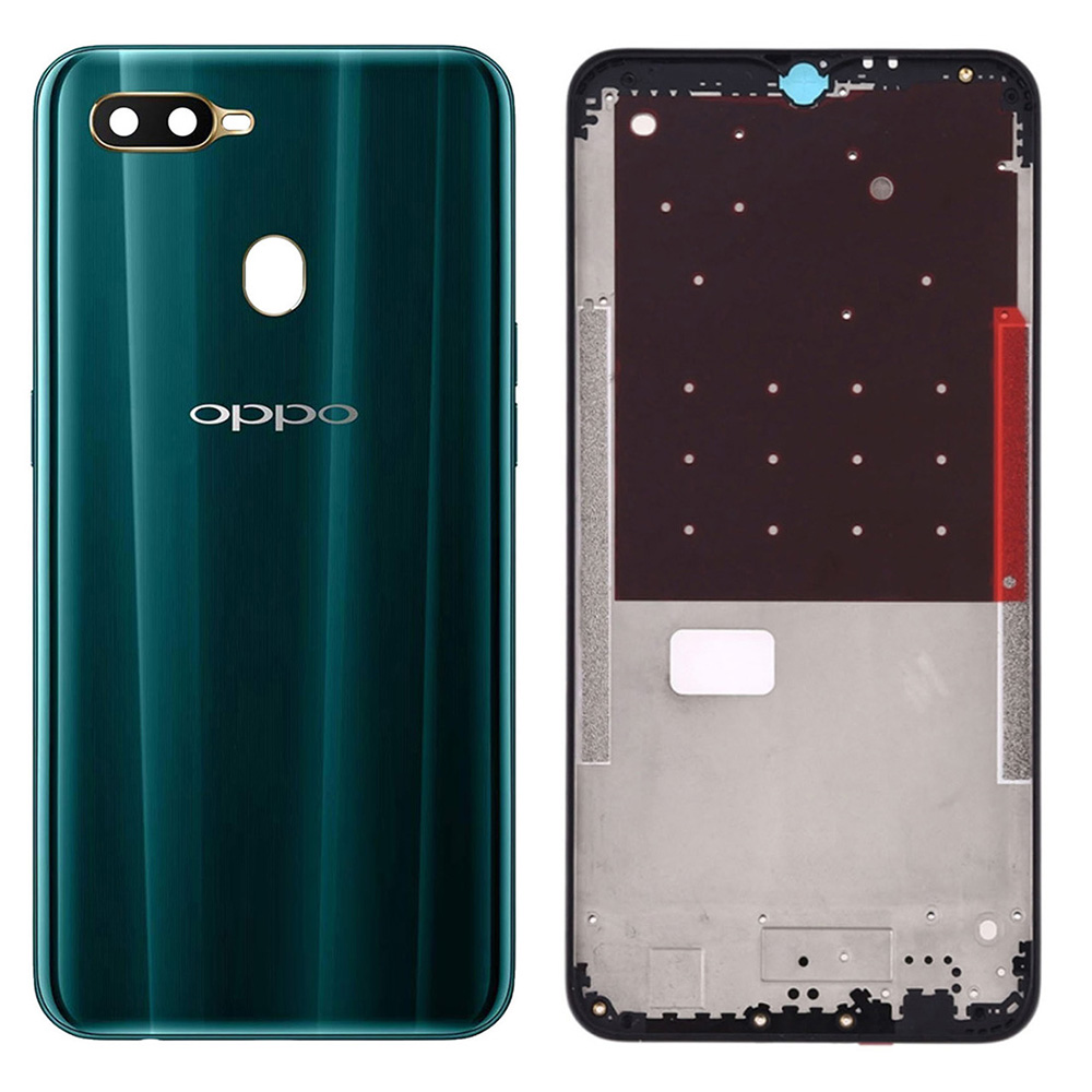 Oppo A7 Middle Frame Housing with Power and Volume Buttons and Camera ...