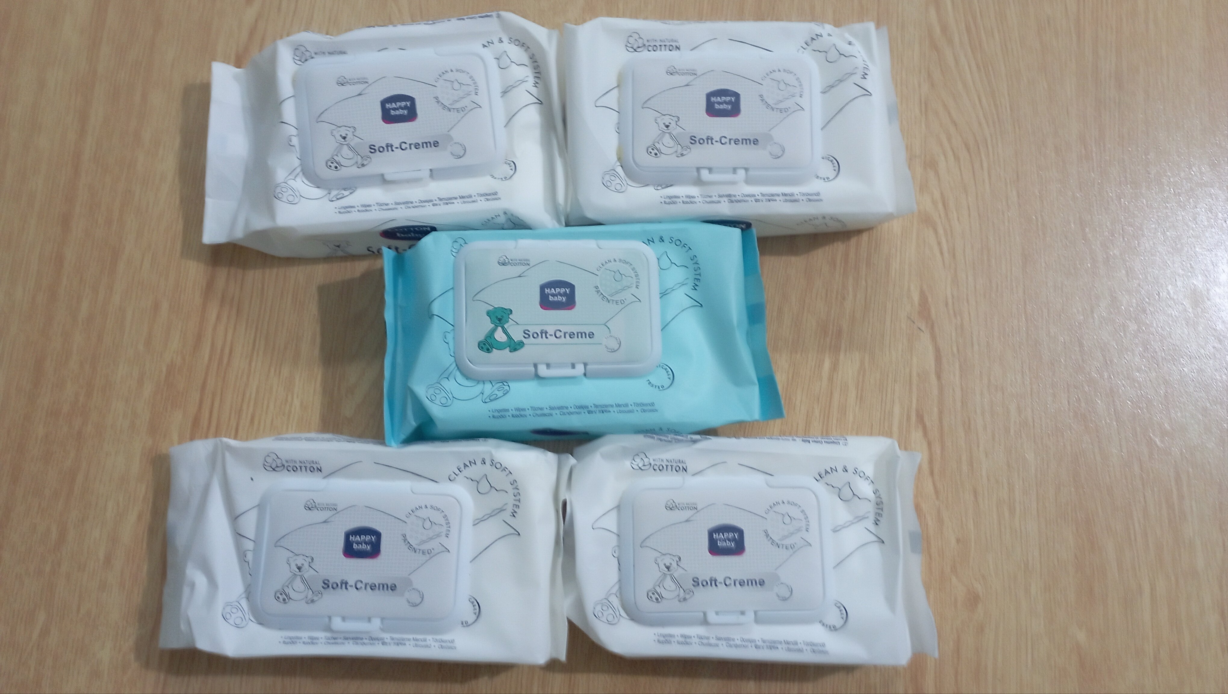 Pack Of 5 Soft Creme Baby Wipes (70 wet sheets each),Soft Cream Baby ...