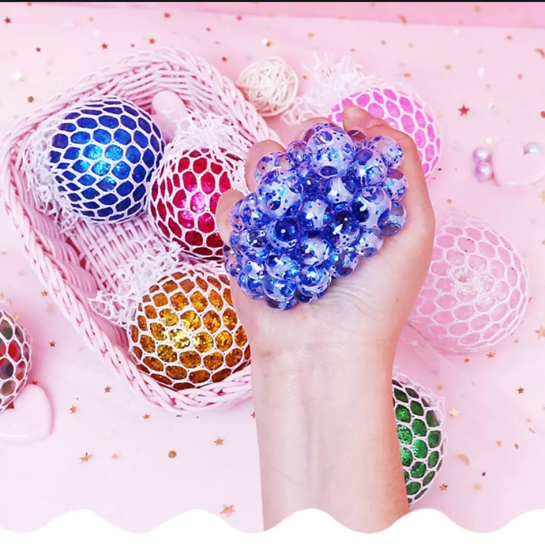 Premium Magic Colour Changeable Grape Mesh Squish Ball Stress Release ...
