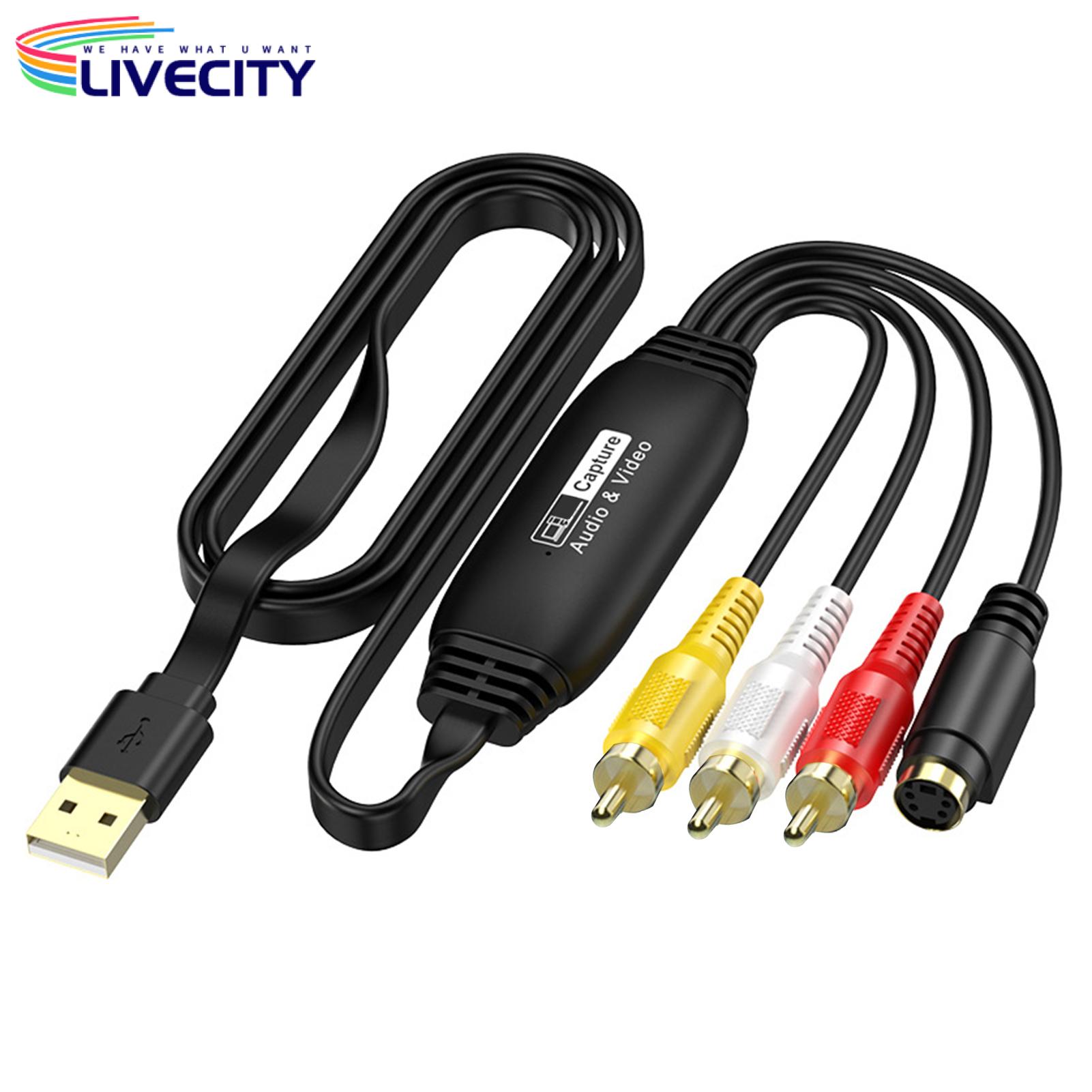 Video Capture Adapter 1080p Usb Video Capture Card Adapter for Vhs Vcr ...