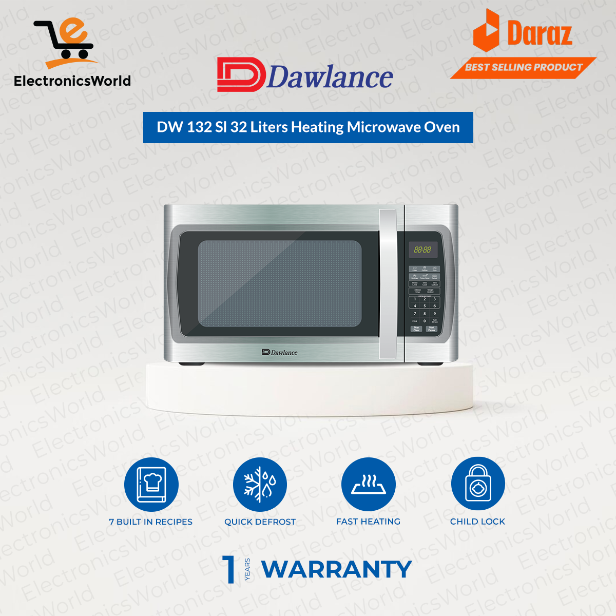 Dawlance Micro Oven | MWO DW 132 S | Digital Control Panel | Grill ...