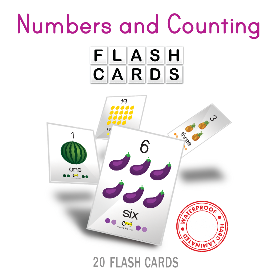 NUMBERS AND COUNTING (1 - 20) FLASH CARDS - 8008 | Daraz.pk