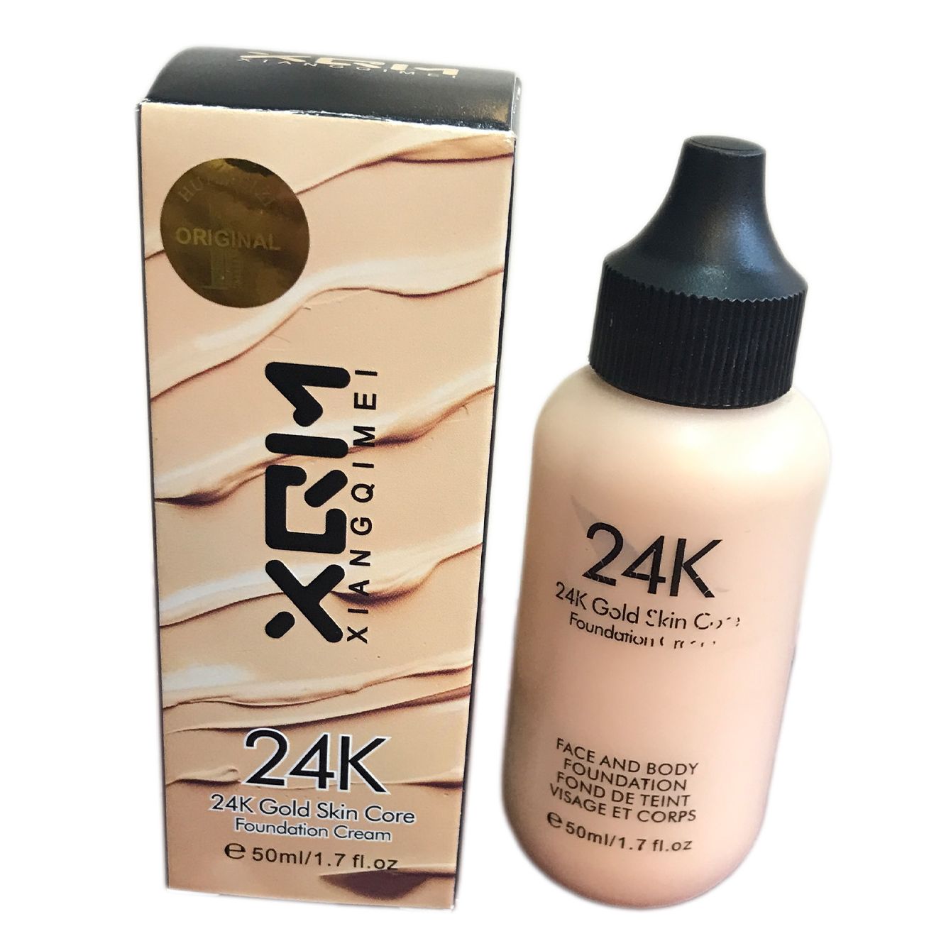 XQM 24K Studio FIx Face and Body Liquid Foundation Base 50ml | Daraz.pk