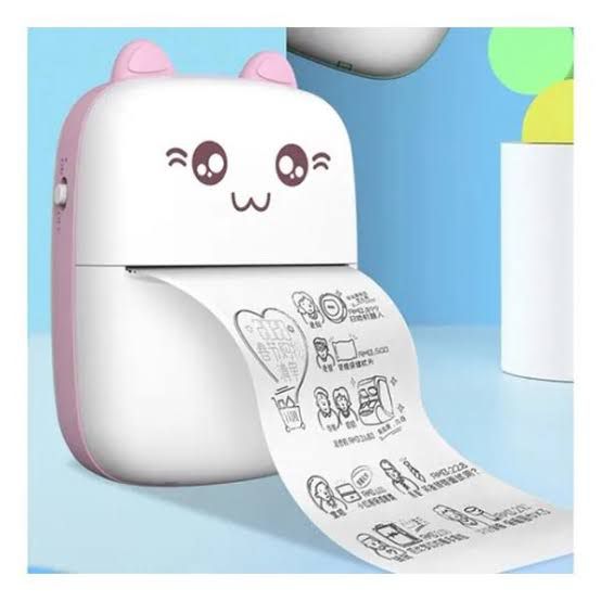 Meow Pocket Printer, Mini Bluetooth Photo Printer, Pocket Printer With ...