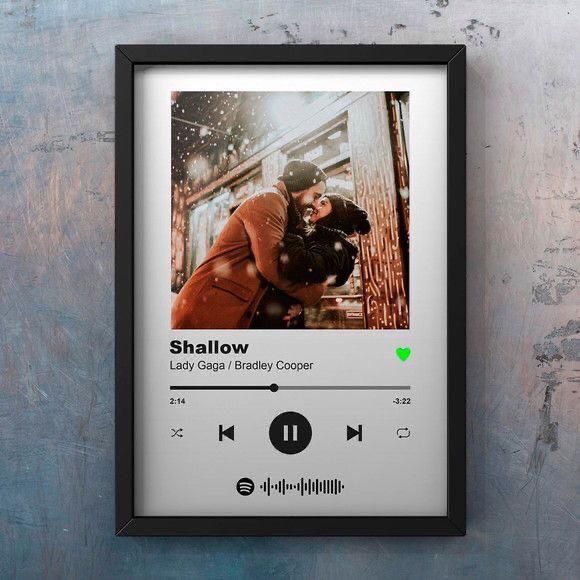 Customized Playlist Frame for Friends and Couples, Music Playlist Frame ...