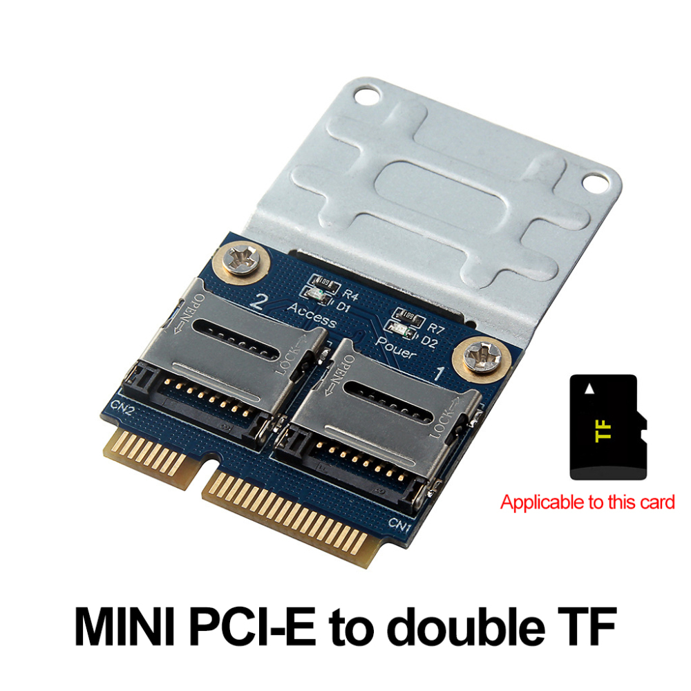 EDran 2 SSD HDD for Laptop Dual Micro- SD SDHC SDXC TF to Mini PCIe ...