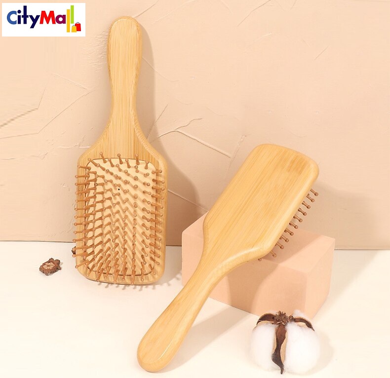 Solid Wood Bamboo Air Cushion Comb Scalp Massage Shun Hair Air Bag Comb ...