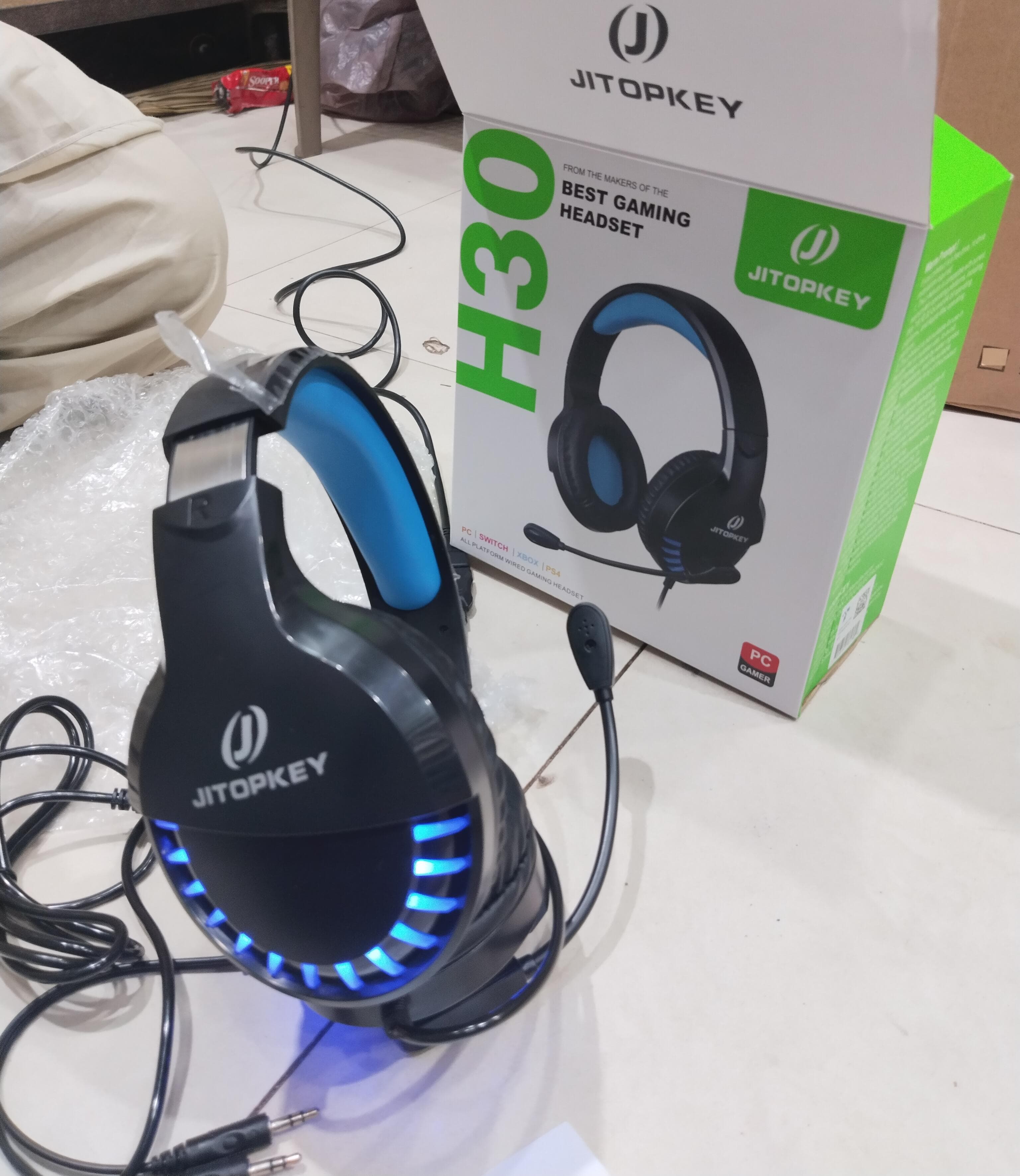 EKSA T8 Gaming Headphone With mic & full RGB Headset for PC, Laptop ...