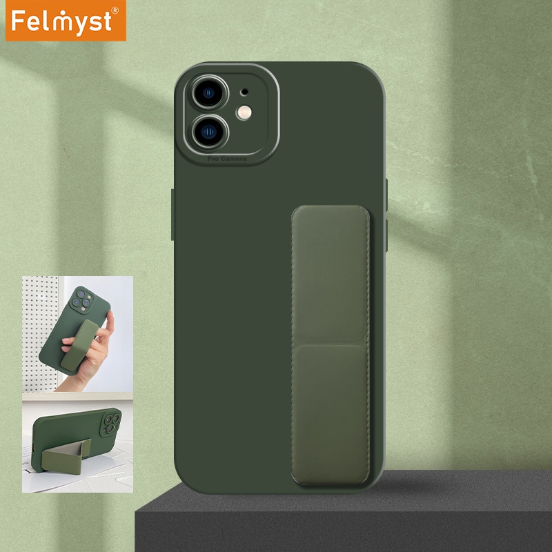 FELMYST Case For iPhone 12 Simple Square Foldable With Free Steady Soft ...
