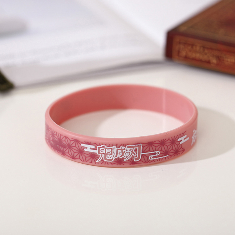 1pc Demon Slayer Bracelet Silica Gel Cartoon Bangles Anime japan Demon ...