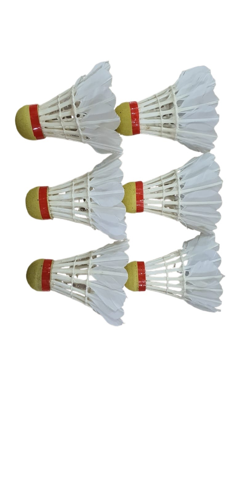 Pack of 12 Feather Shuttle Cocks Shuttle For Tennis 12 Piece playing ...
