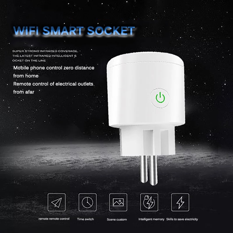 Smart WiFi Socket SA-P302A Home Automation System Support Network ...