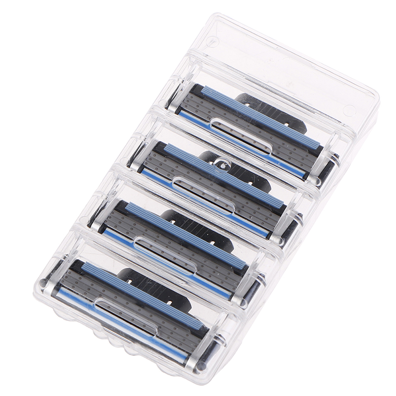 4PCS Mens Razor Blades For Gillette Fusion 3-Layer Refills Shaver ...