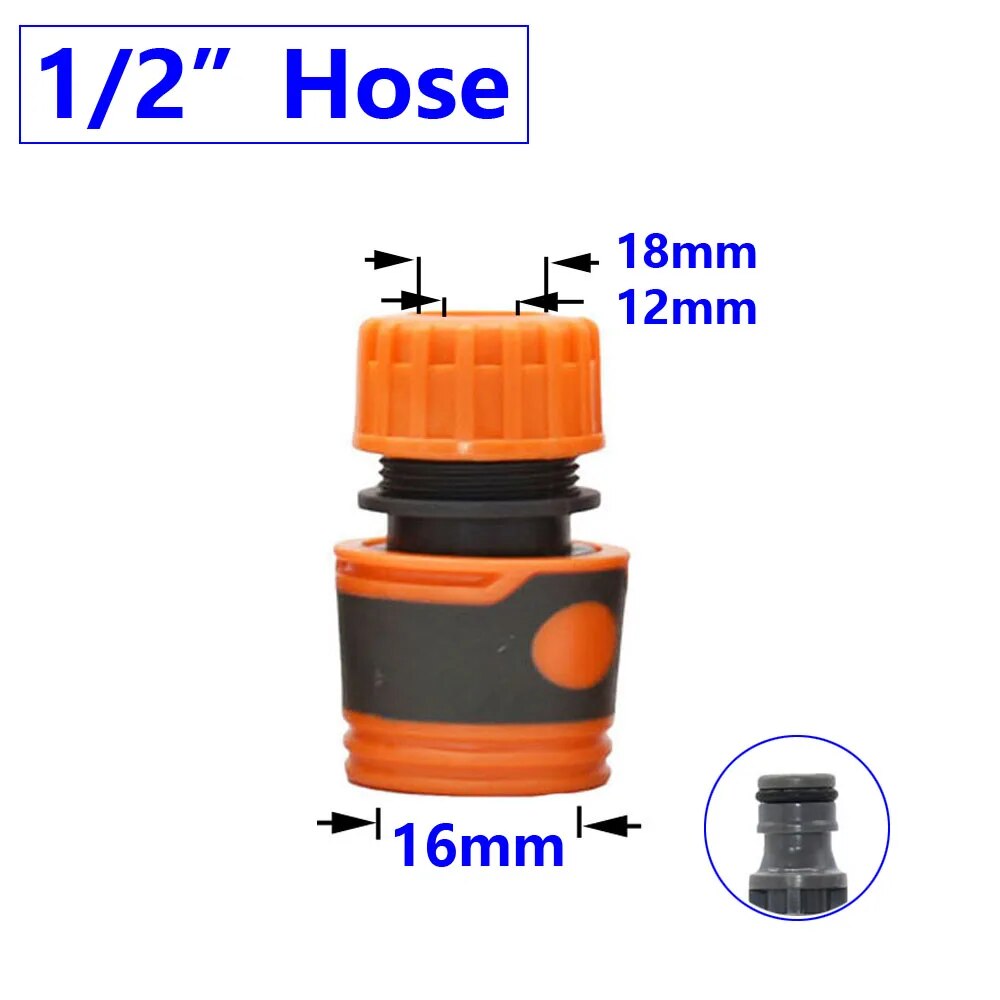 Garden Hose Fittings 1/2 3/4 1 inch Quick Connector Water Waterstop ...