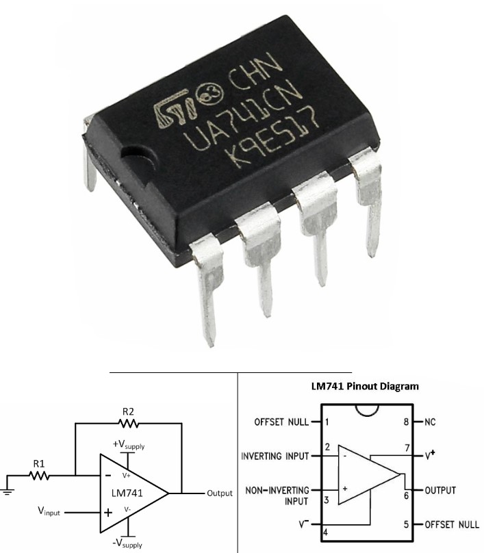 1pcs UA741 LM741 Operational Amplifier op-amp | Daraz.pk