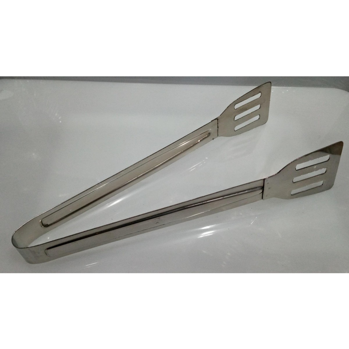 Stainless Steel Food Serving Tong - Turner - Roti Chimta - 25 cm | Daraz.pk