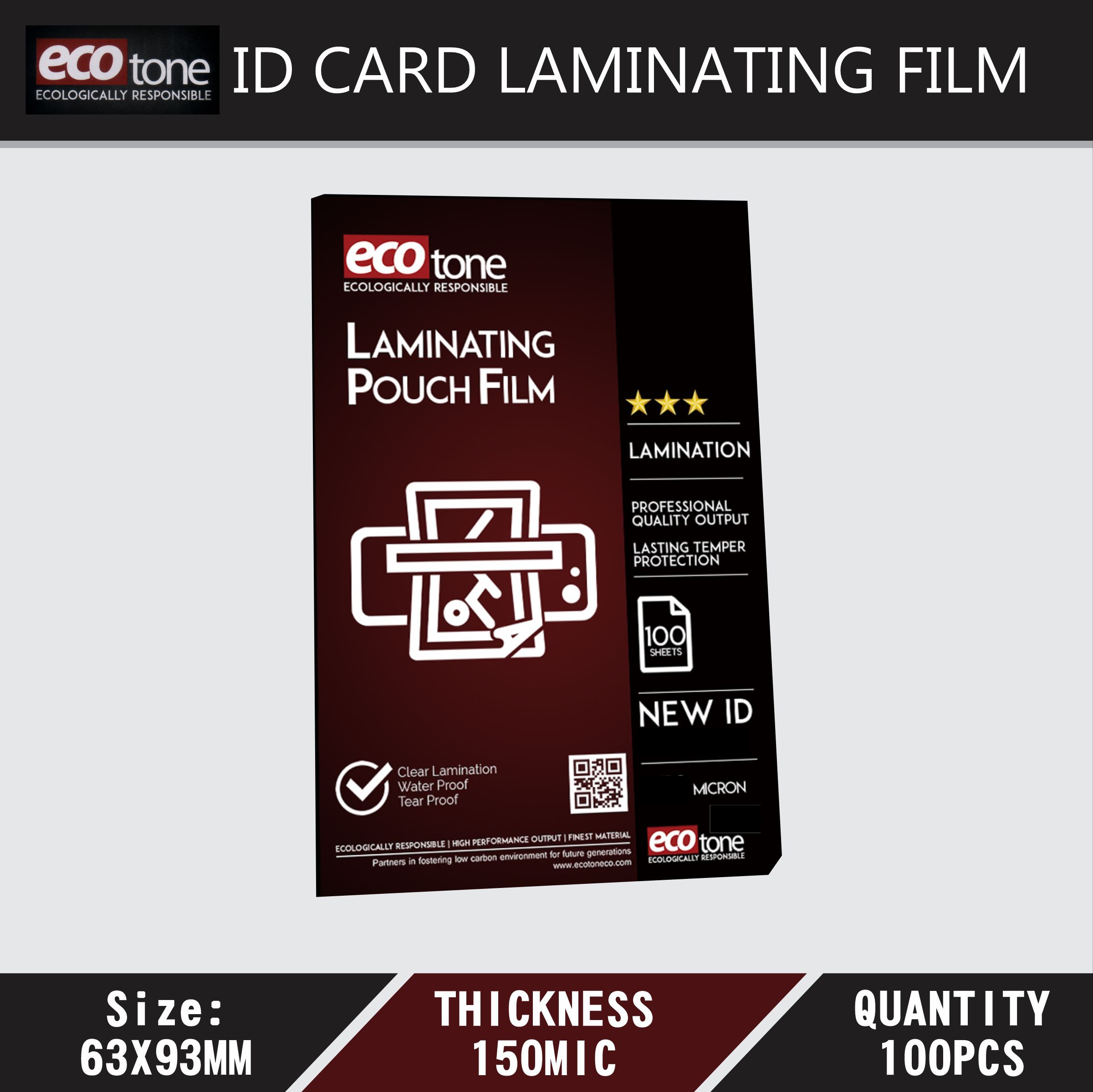 Lamination sheet ID card Size (Pack of 100sheets) | Daraz.pk