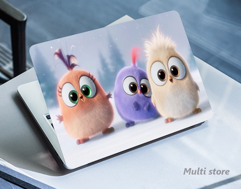 Cute Birds2 Laptop back cover / skin / sticker for girls / boys - Vinyl ...
