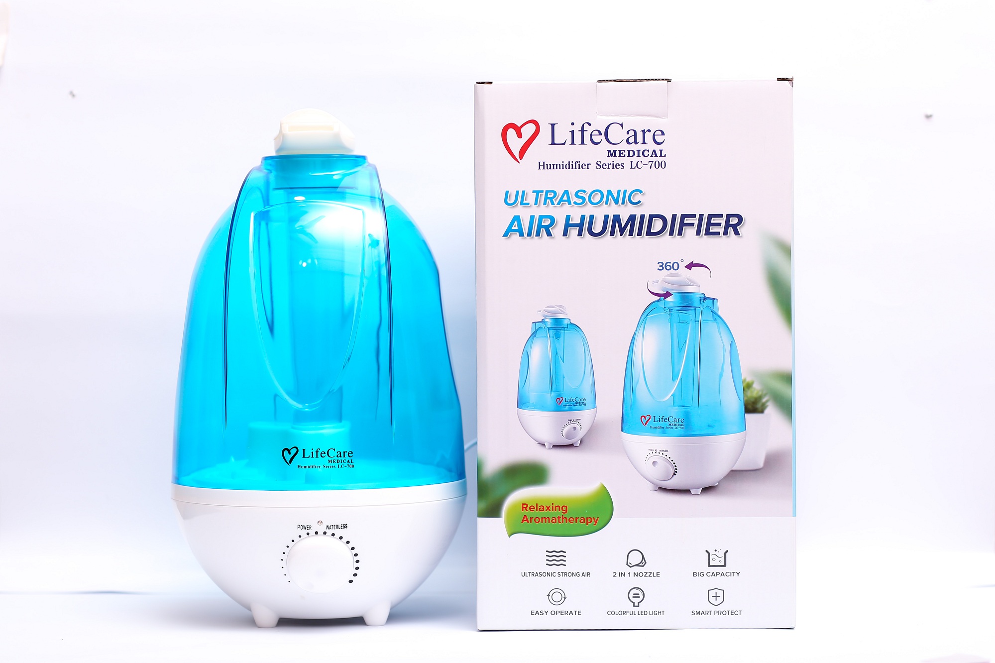 LifeCare UltraSonic Air Humidifier With Big Tank And Colourful Led ...