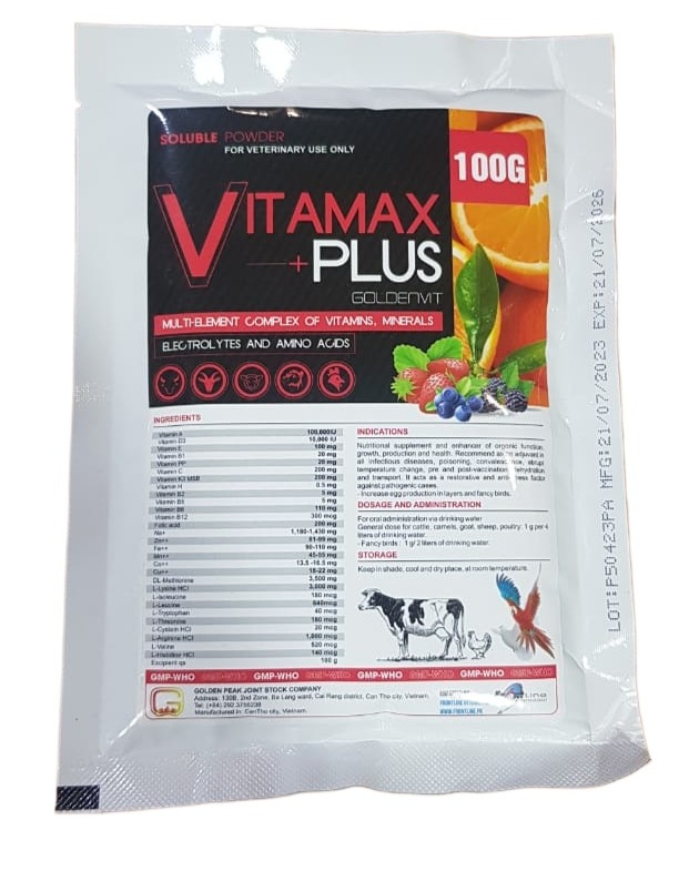 VITAMAX PLUS VITAMINS MINERALS ELECTROLYTES & AMINO ACIDS FOR BIRDS ...