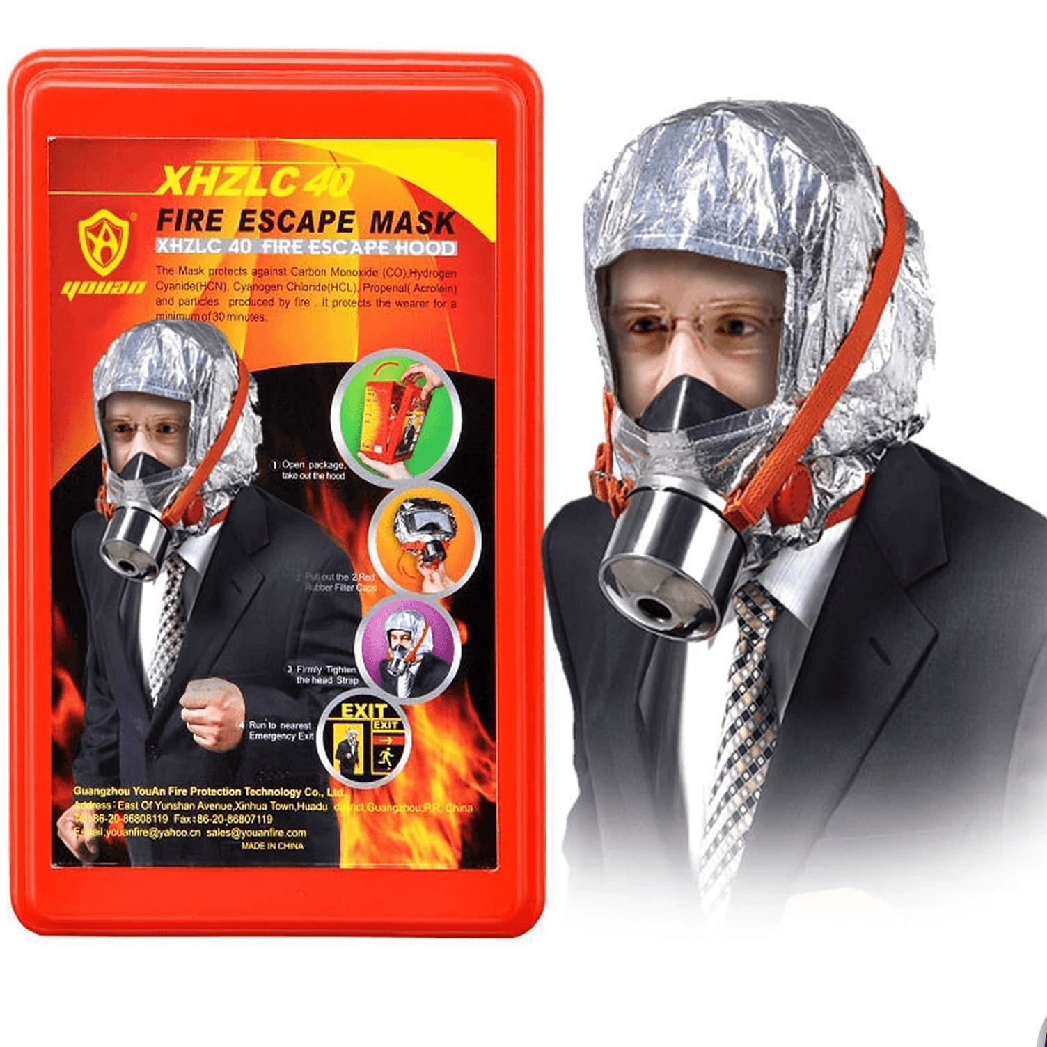 Fire Escape Gas Mask XHZLC60 | Daraz.pk