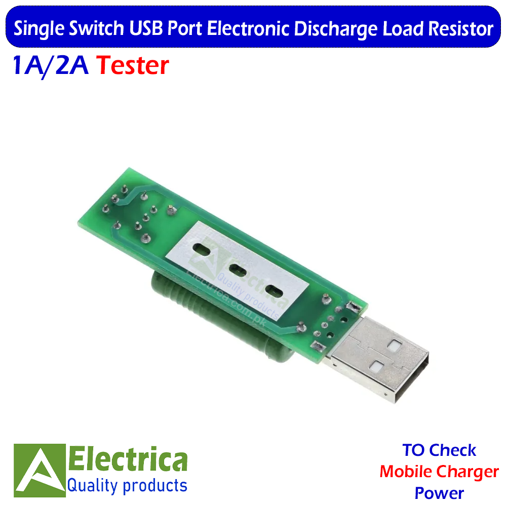 1A and 2A USB Port Selectable Mini Discharge Load Resistor Digital ...