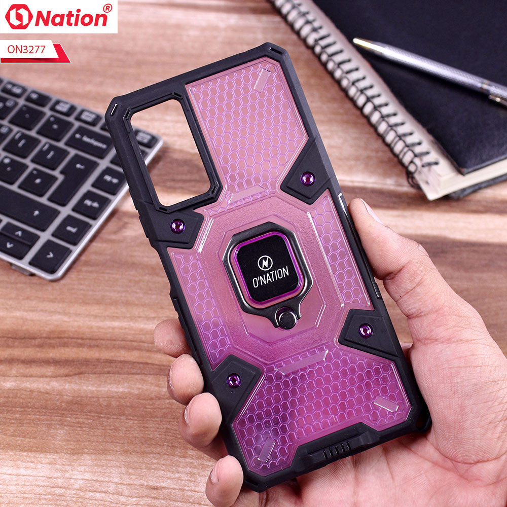 Xiaomi_ Redmi Note 11 Pro Cover - Purple - ONation BIBERCAS Series - Honeycomb Shockproof Space ...