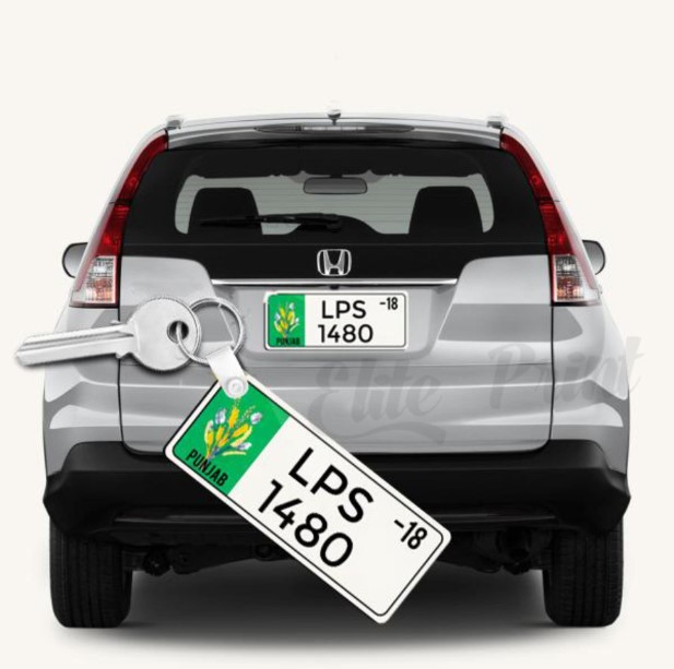 Custom Car Plate and bike Number plate PVC keychain with your Name ...