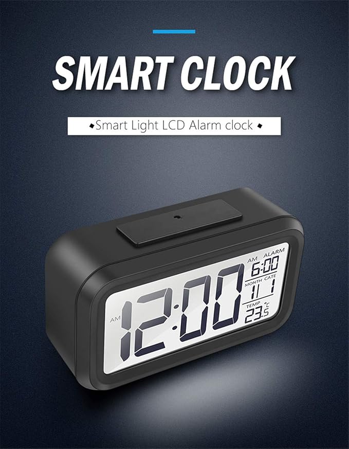 Digital Table Clock 7 Color Changing Led Lights Big Size Big size ...