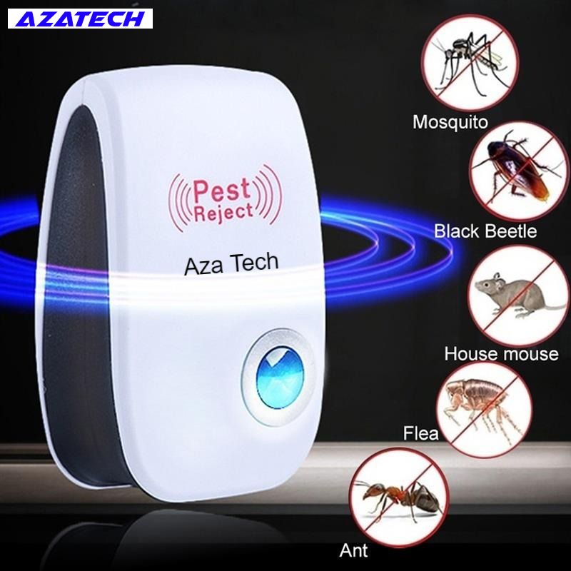 AzaTech Pest Reject Insect Repeller Ultrasonic Repellent Mouse ...