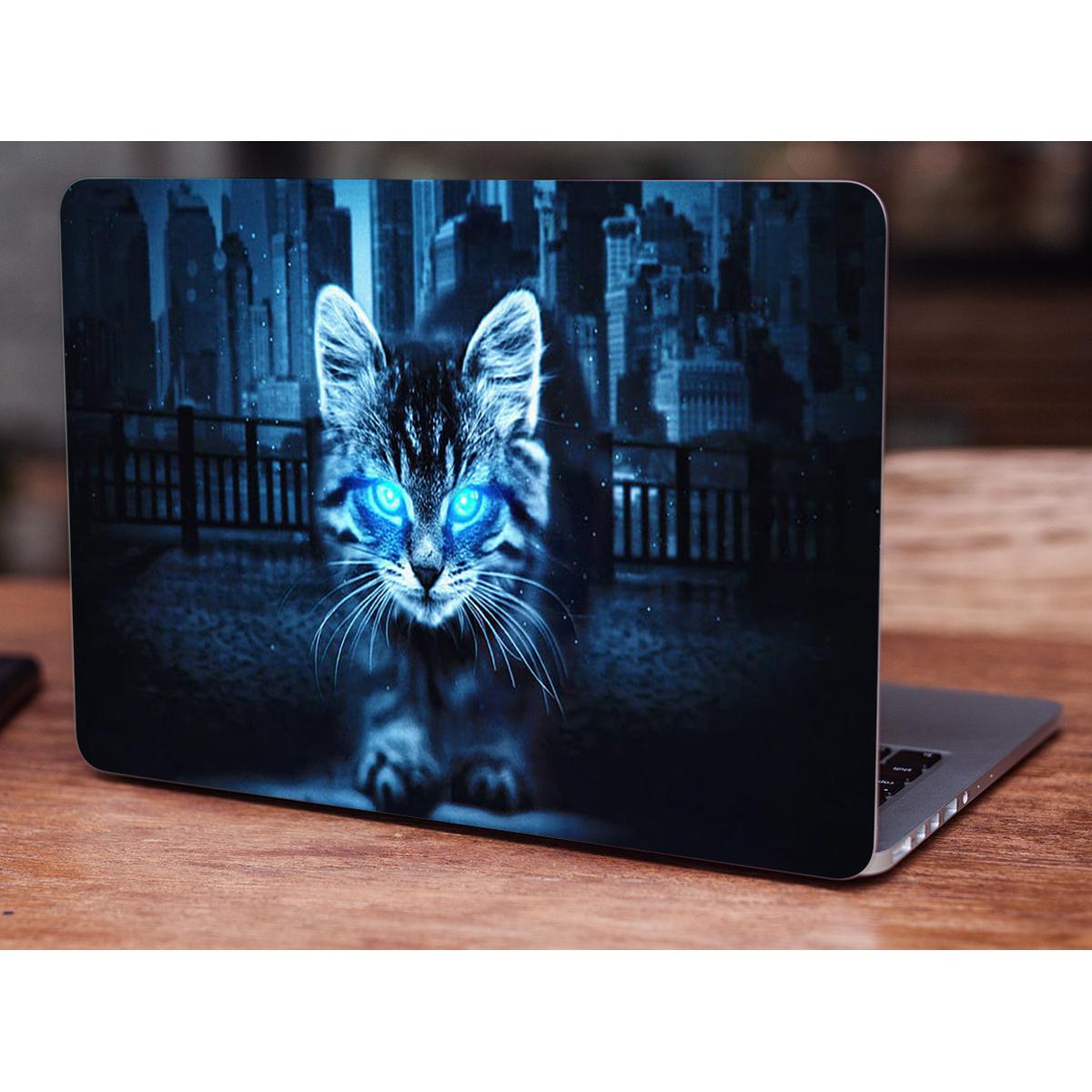 Cat Glowing Eyes Laptop Back Vinyl Skin Sticker 13/ 13.3/ 14.6/ 15/ 15 ...