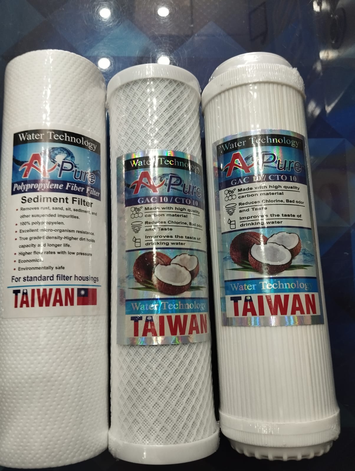 Water Filter Cartridge Set of 3 Taiwan | Daraz.pk