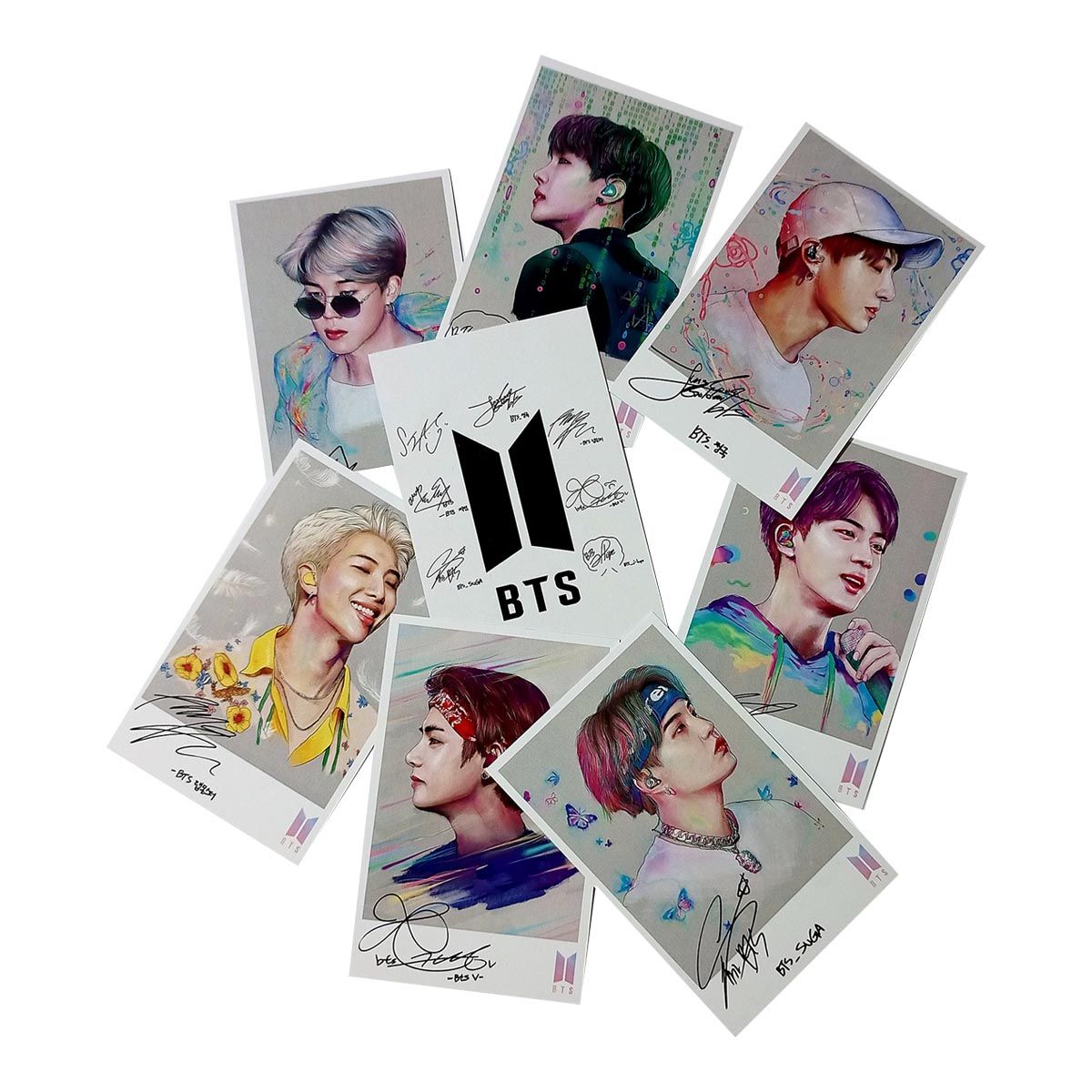 Pack of 8 BTS Photo Cards Available, Photocards Fit in Mobile Cases, HD ...