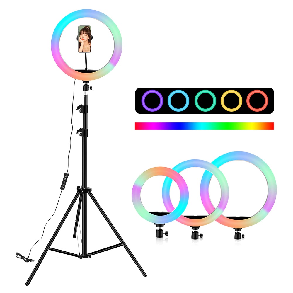 RGB LED Ring Light MJ26, MJ33, MJ36, MJ45 LED Soft Multi Colors Ring ...