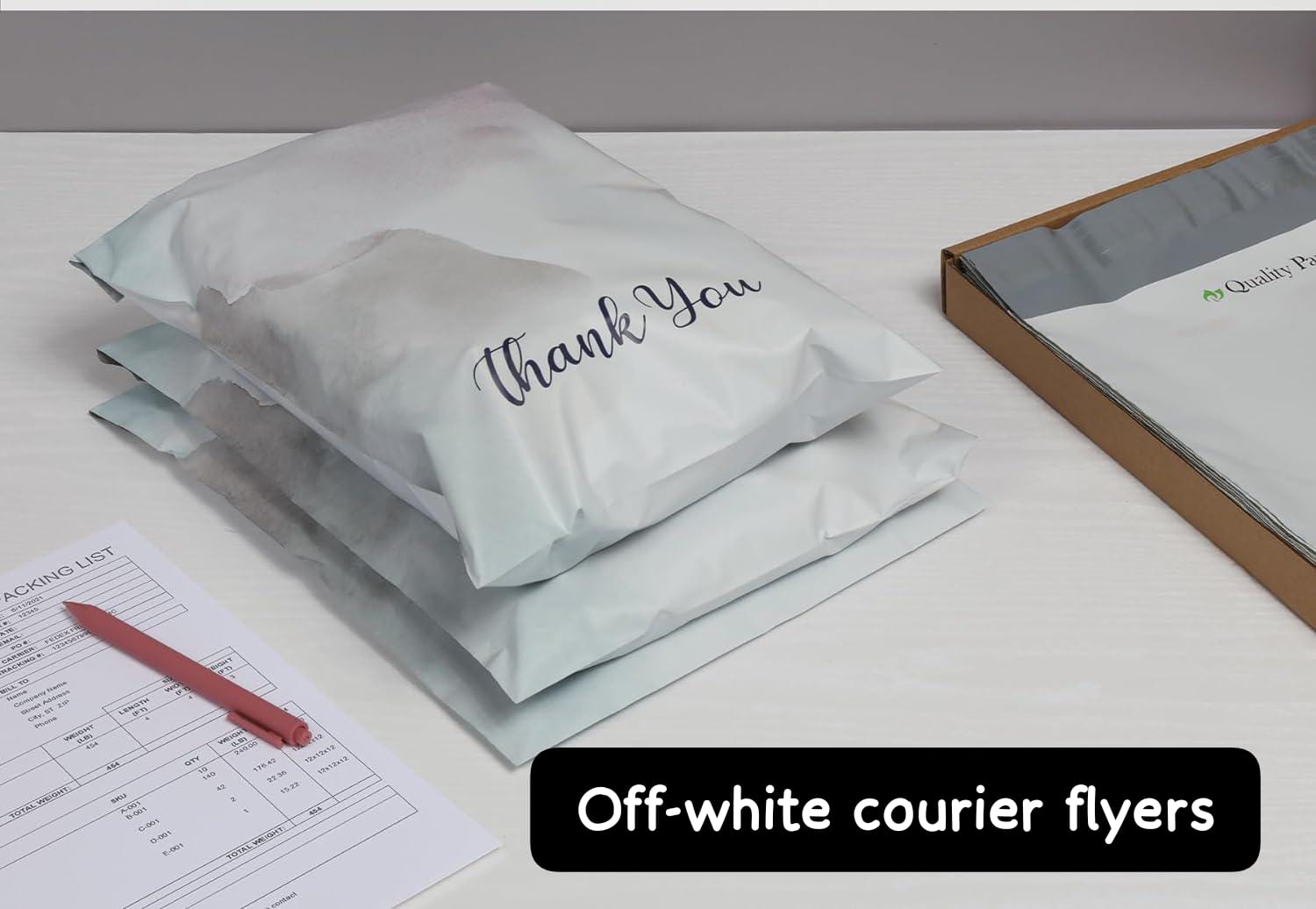 100 Pcs Address Label Pocket Flyer Courier Bags Mailing Bags(8*11 ...