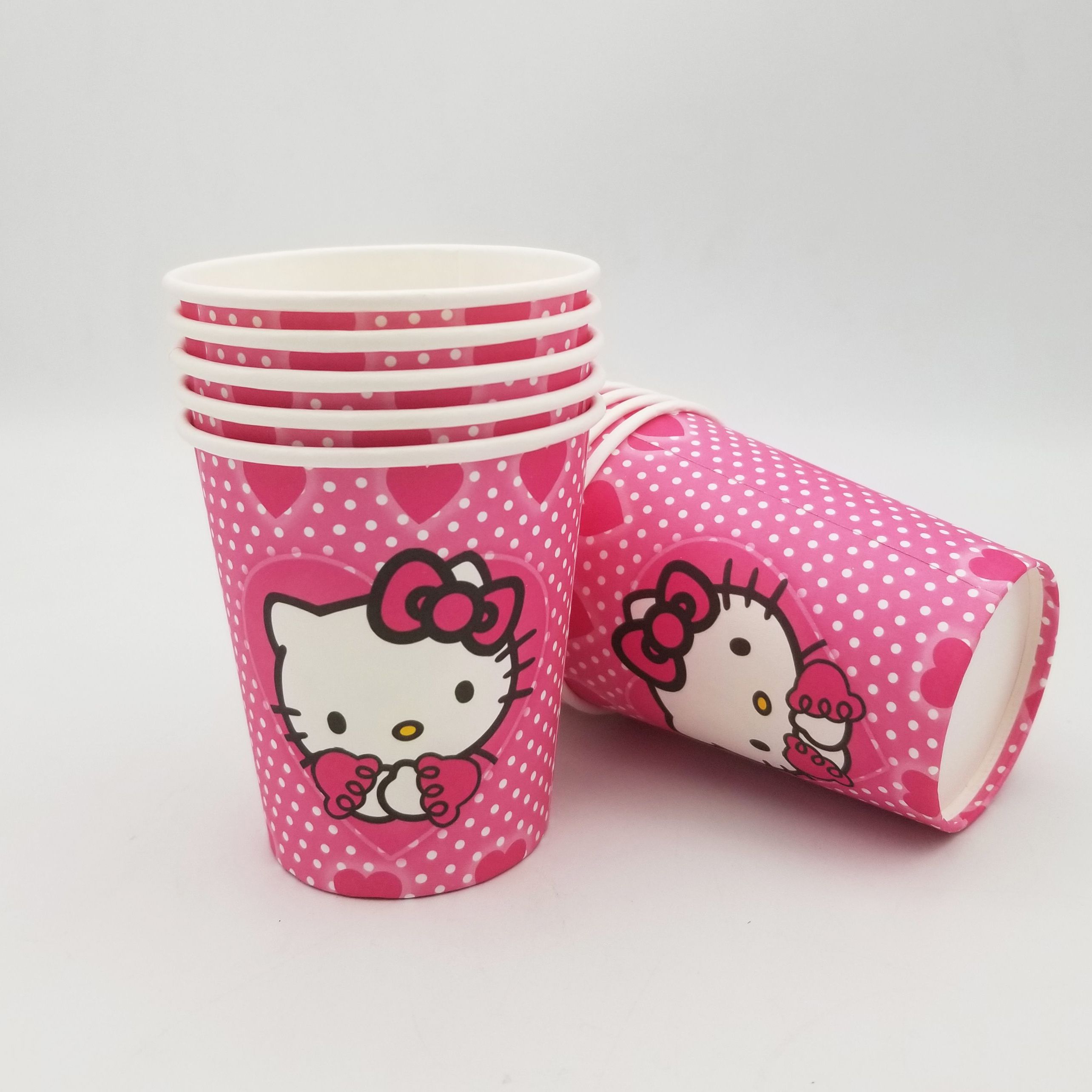 HELLO KITTY THEME PAPER CUPS PACK OF 10 PAPER CUPS | Daraz.pk