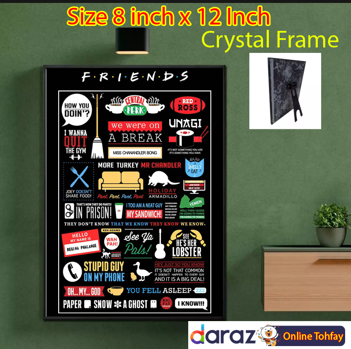 friends rules 01 with crystal Frame Motivational Inspirational Success ...