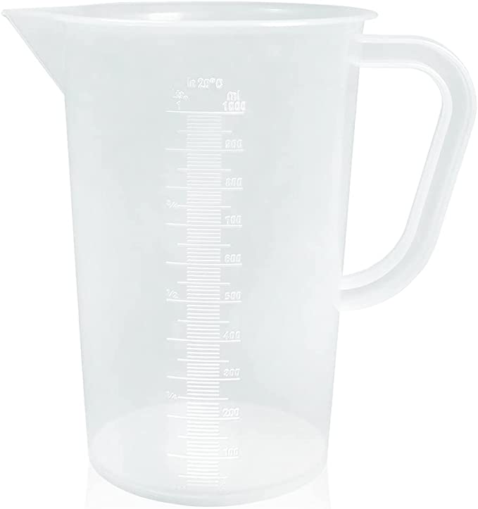 1 liter Measuring Jug, - Polypropylene for Baking Beaker Liquid Measure Jug Cup Container | Daraz.pk