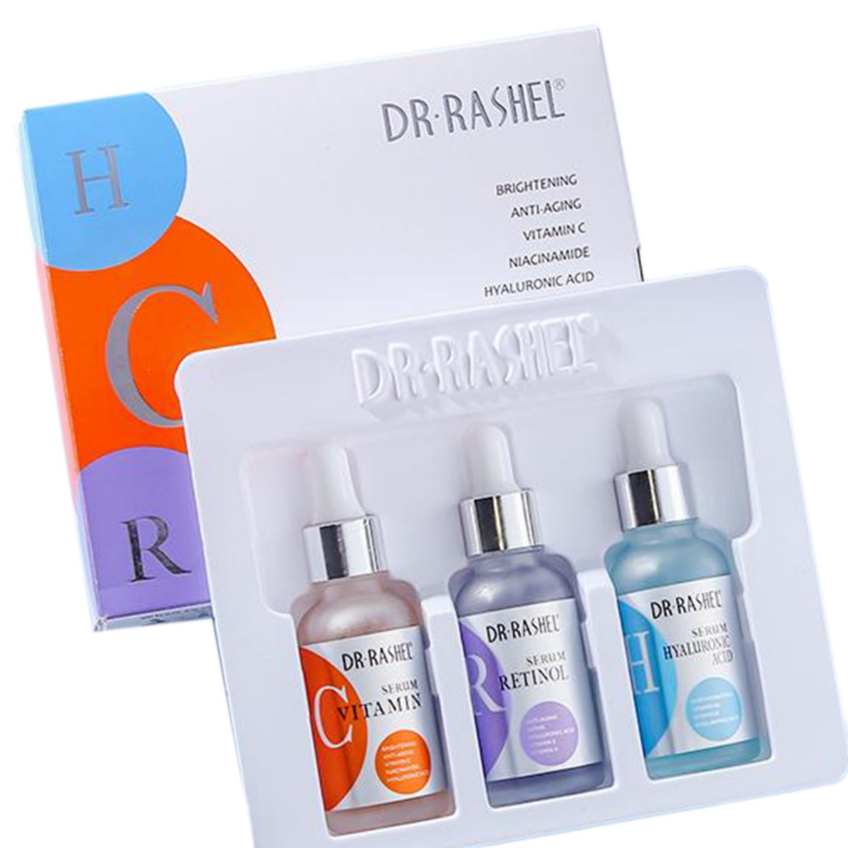 Dr Rashel Complete Facial Serum Set Of 3 Packs 30Ml X 3 Drl-1616 | Daraz.pk