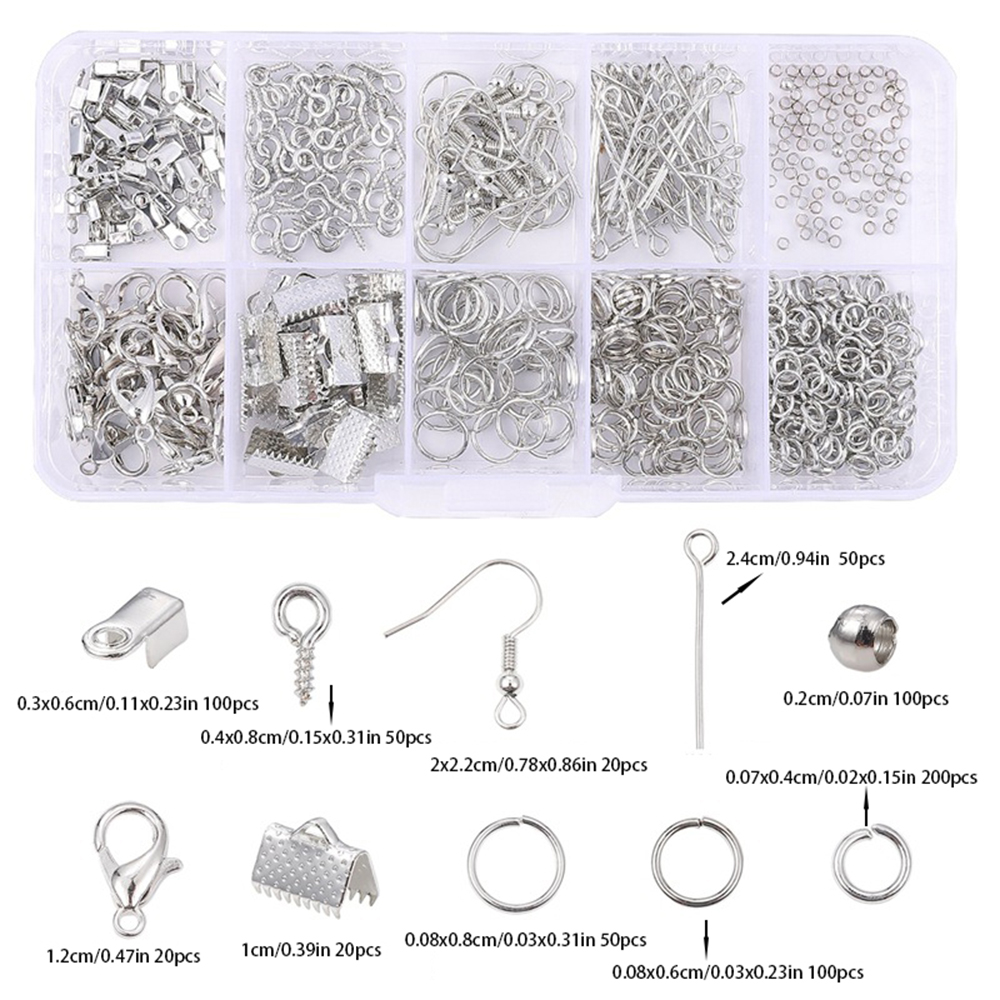 DIY Jewellery Accessories Set In 10 Compartments,jewellery Making Set ...