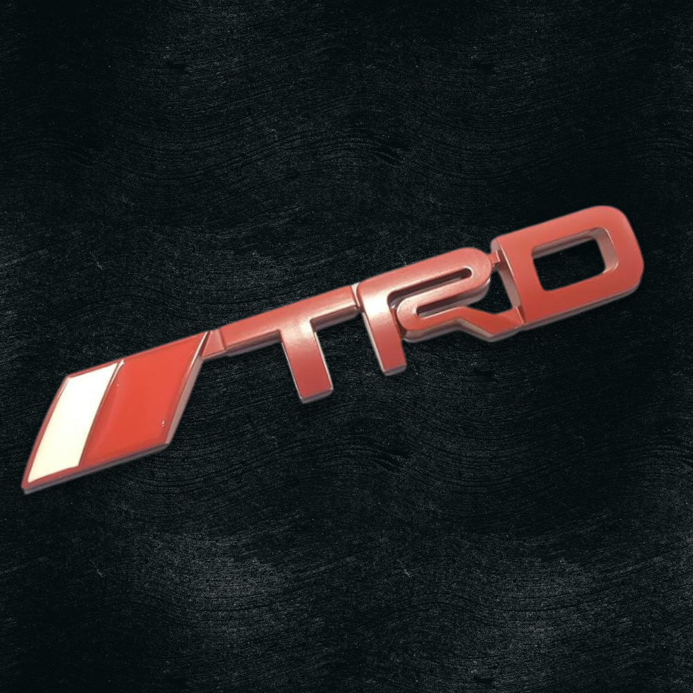TRD 3D Metal Car Letters | TRD Sticker in Red color and White color ...